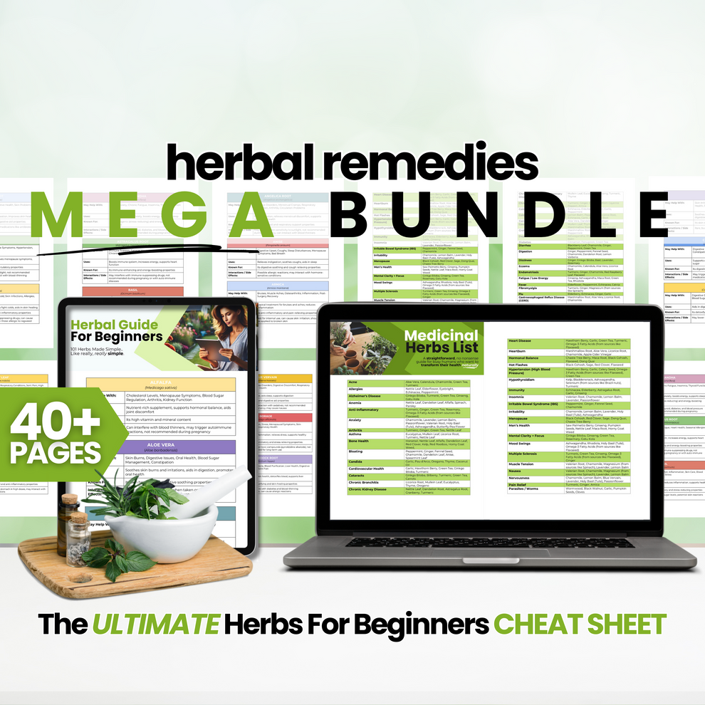 The Ultimate Herbal Remedies CHEAT SHEET (Instant Download) – Get Green ...