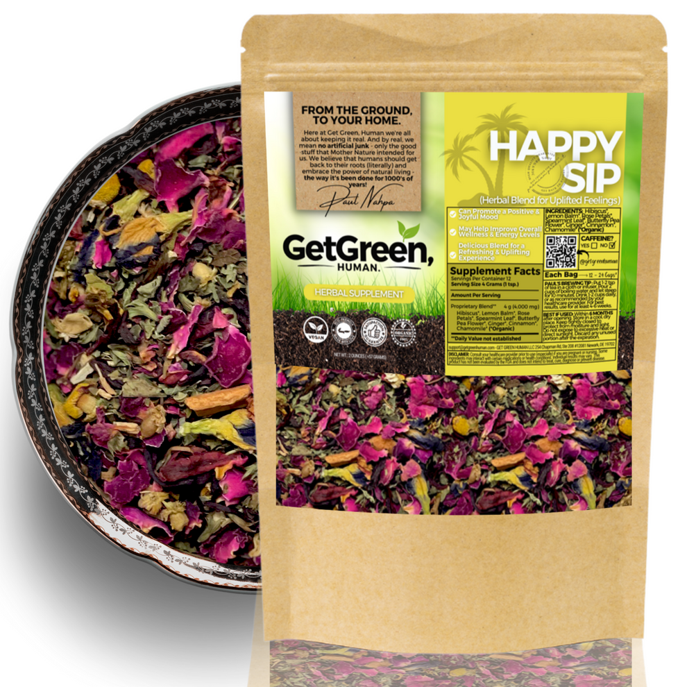 Happy Sip (Uplifted Feelings) – Get Green, Human